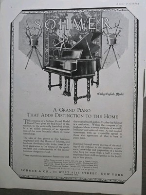 1924 Sohmer Early English Model Grand Piano vintage Original ad | eBay