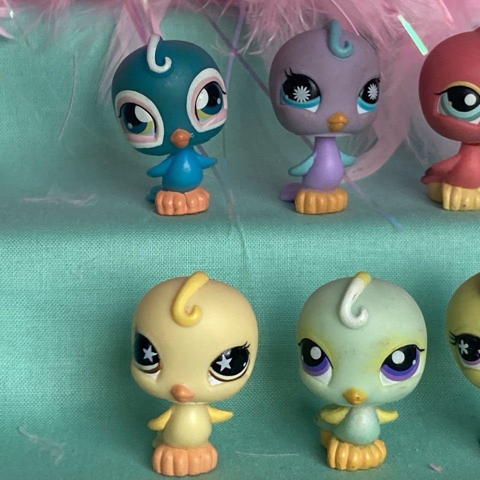 Hasbro LPS Littlest Pet Shop Lot of 9 Parakeets Birds 602 605 721 930 ...