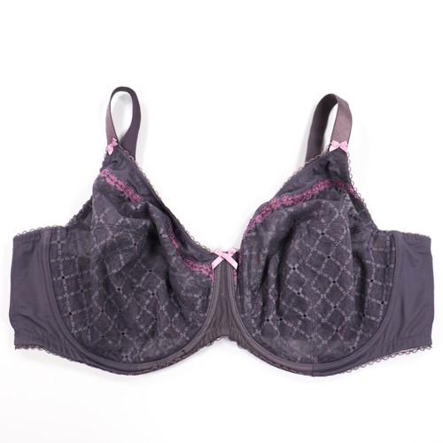 Glamorise Size 48D Elegance Lace Full Cup WonderWire Underwire Bra 9845 ...