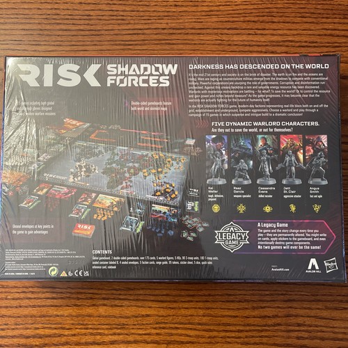 Risk: Shadow Forces Strategy Board Game (Hasbro Legacy Game) NEW | eBay