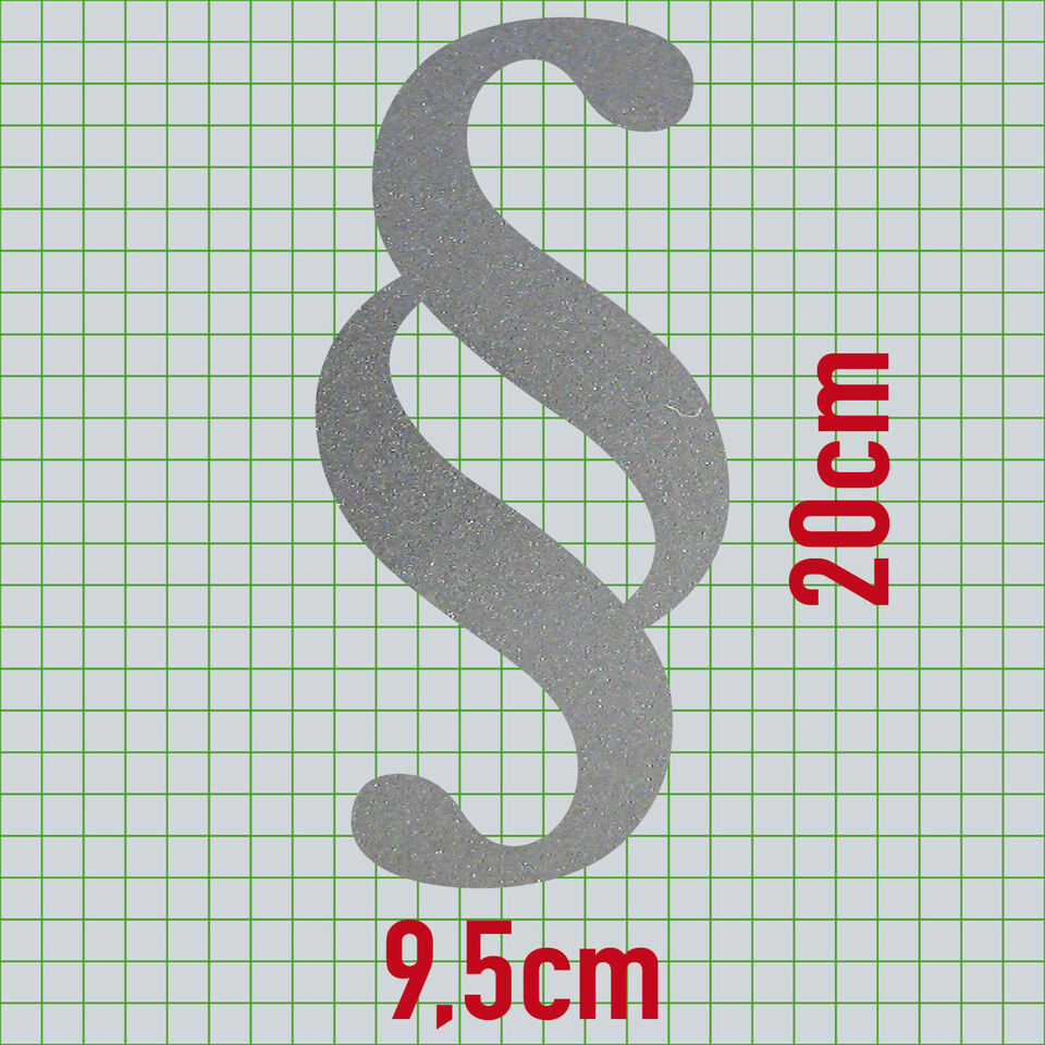 Paragraph 7 7/8in Silver Characters Symbol Law Lawyer Office Sticker ...