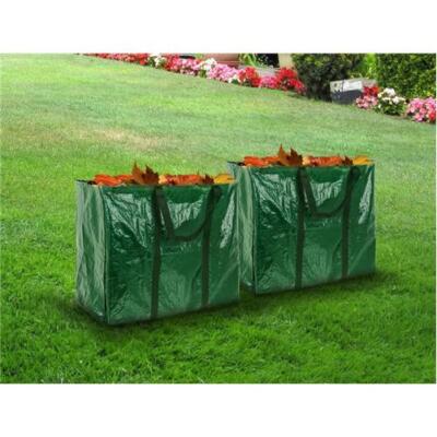 2x 150L Large Garden Waste Bags Heavy Duty Refuse Storage Sacks Handles ...