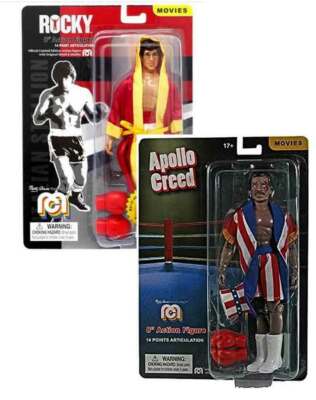 Rocky Figures Mego Movie Action Figure toy set with Apollo Creed ...