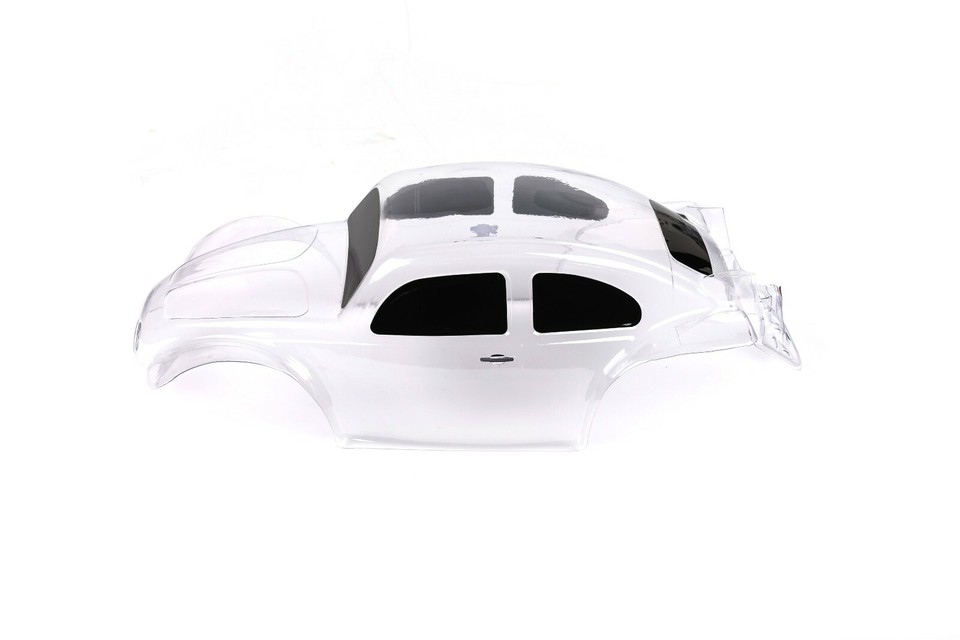 Clear Bug Body Unpainted VW Baja Style with Stickers for Slash 1/10 etc ...