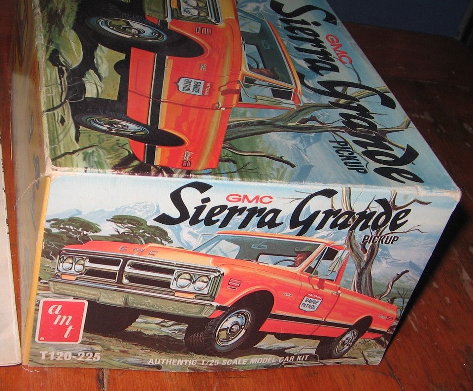 AMT 1971 GMC Sierra Grande Pickup Truck Empty Box # T120 Instructions ...