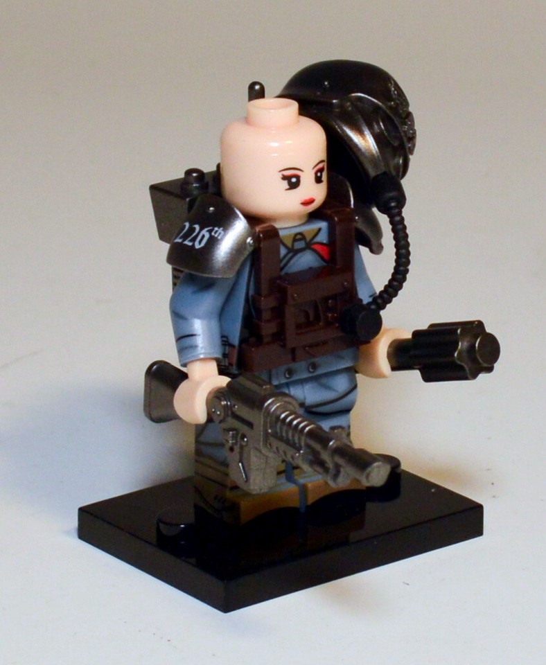 Custom LEGO Warhammer 40k Imperial Guard Death Korps Brick Mini Figures ...