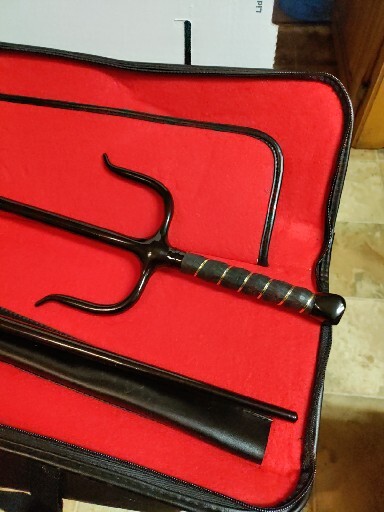 Ryukyu Karate Sai set of 2 Okinawa Traditional Jitte Training Gear ...