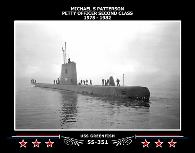 Navy Emporium USS Greenfish SS-351 Canvas Photo Print 145SS351 | eBay