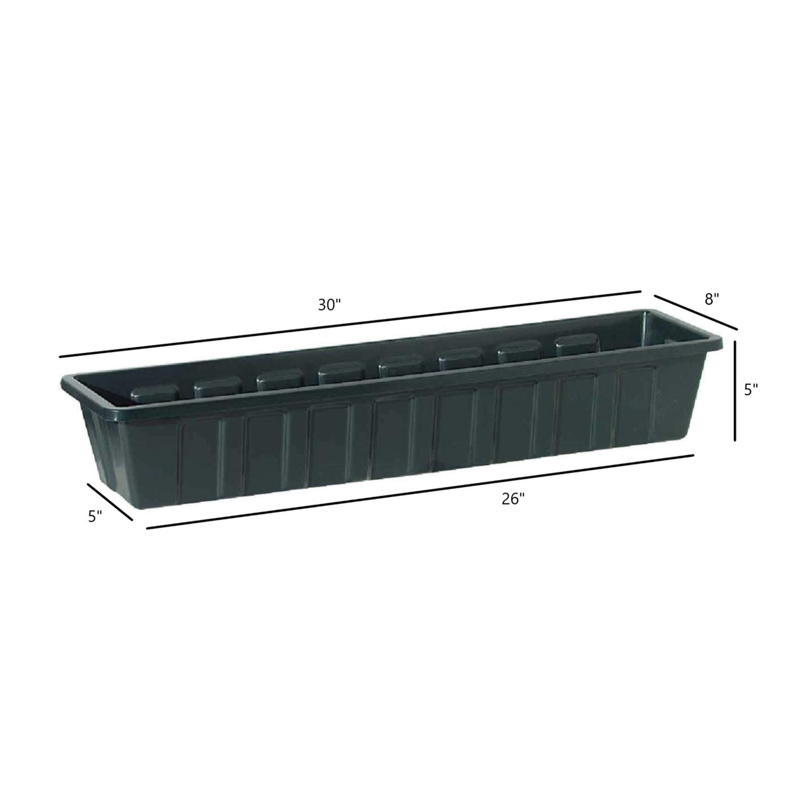 Polypro Plastic Flower Box Liner, 30" White | eBay