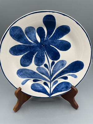 Pier 1 Small Blue And White Dinner Plate | eBay
