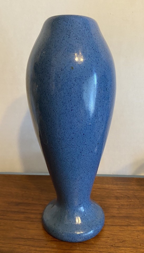 Zane Pottery Wilse Blue Vintage 9” Torpedo Vase Peters /Reed Zanesville ...