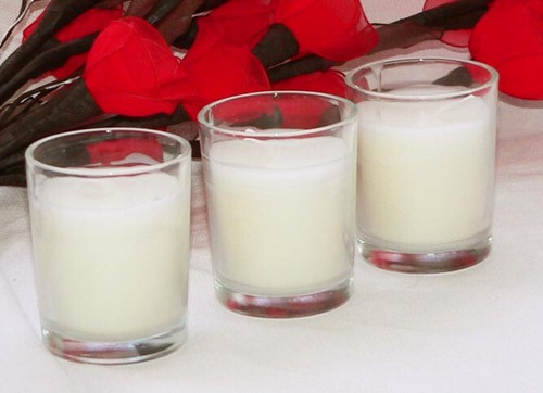 20 White Wax Clear Glass Holder Votive Candle Wedding Event Centrepiece ...