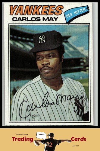 1977 Topps #568 Carlos May New York Yankees Baseball Card EX | eBay