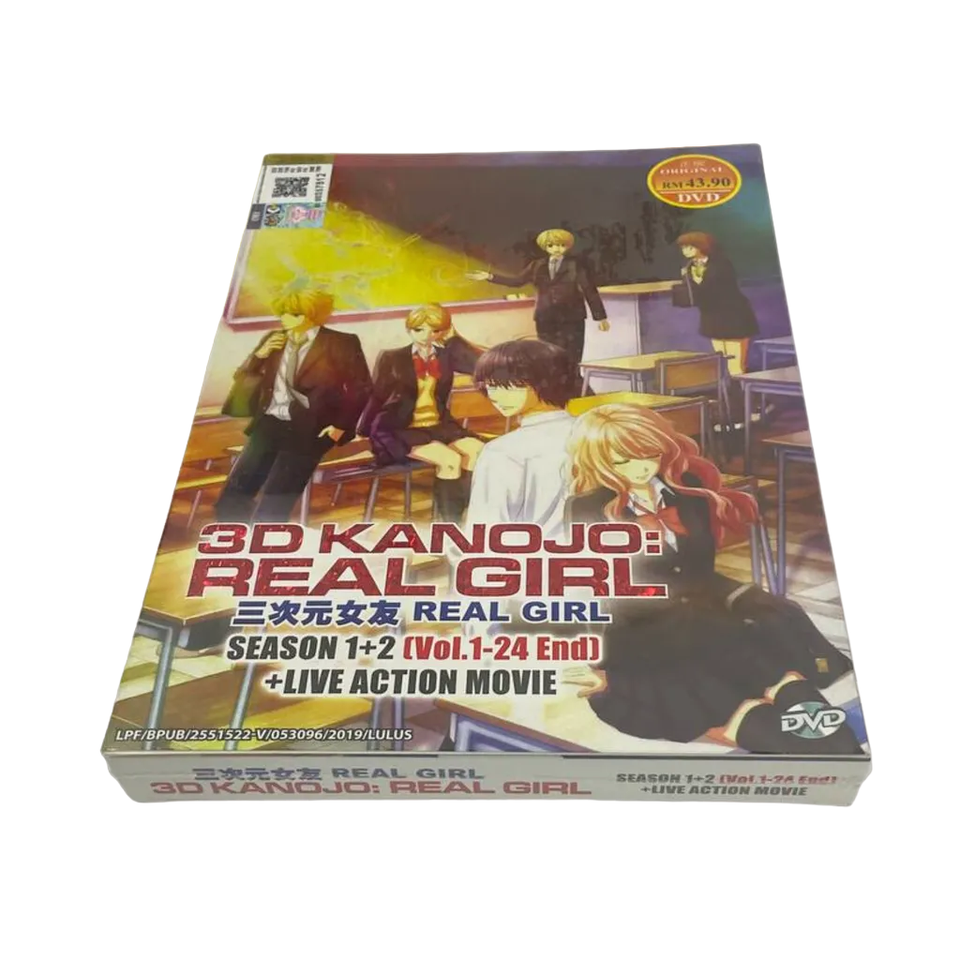 DVD Anime: 3D KANOJO: REAL GIRL (SEASON 1+2)+Live Action Movie Eng Ver ...