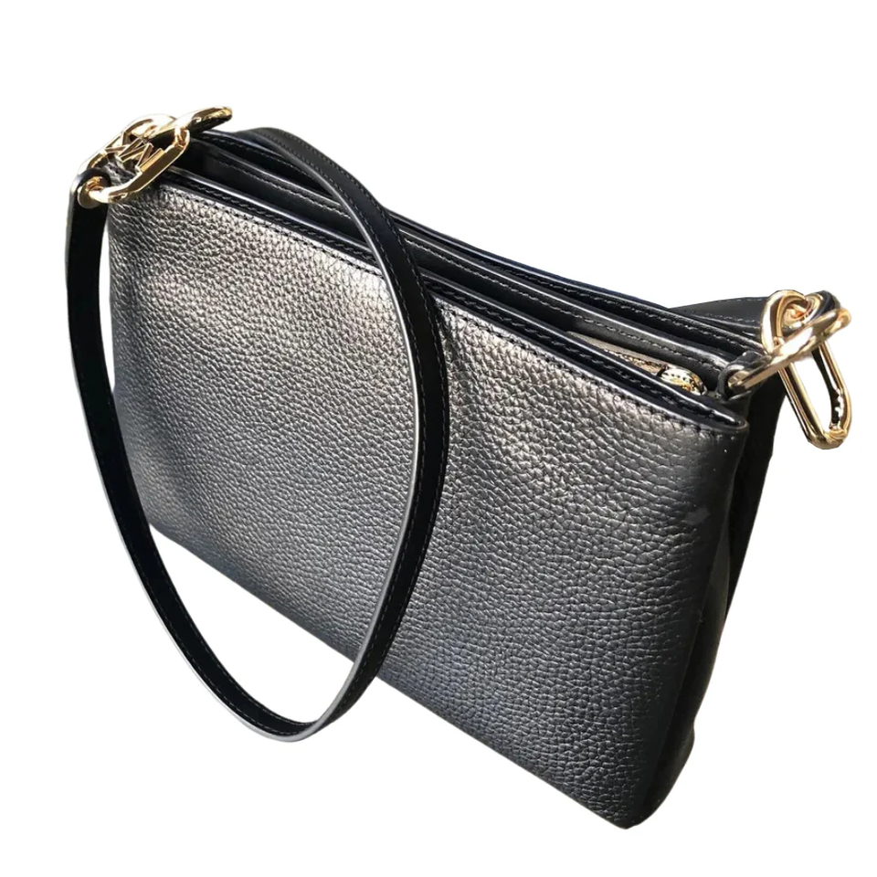 New MICHAEL KORS Trisha Medium Pebbled Leather Crossbody Bag | eBay