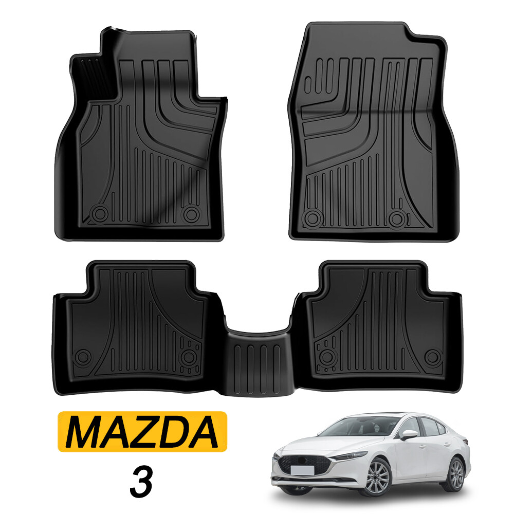 Custom Fit Mazda 3 2019-2024 Car Floor Mats Liners Carpet TPE Rubber ...