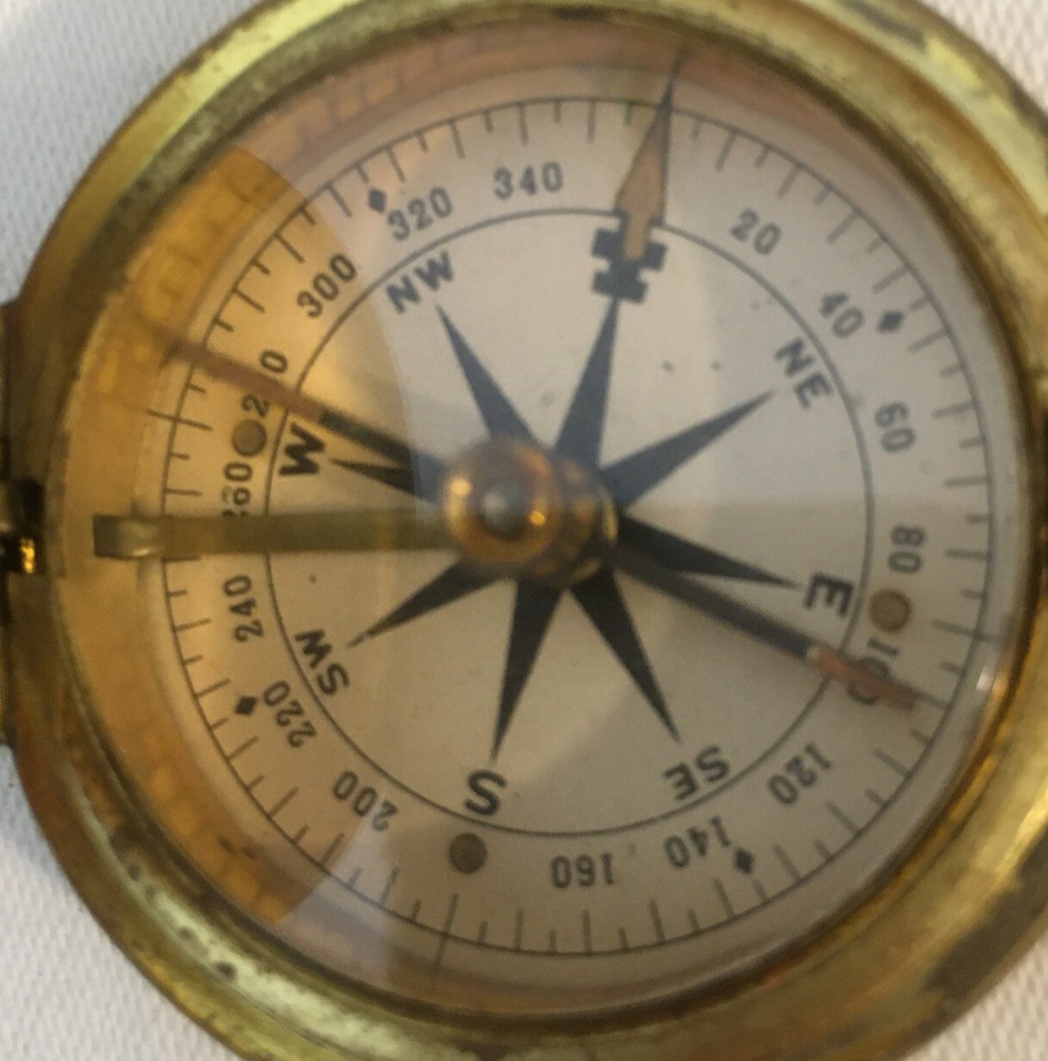 WWI U.S. MILITARY BRASS FIELD COMPASS COLLECTIBLE ANTIQUE | eBay