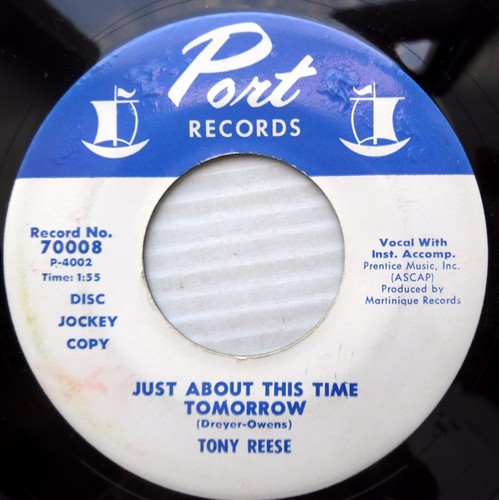 Tony Reese Doowop 45 Just Environ This Time Tomorrow / Lesson IN Love ...