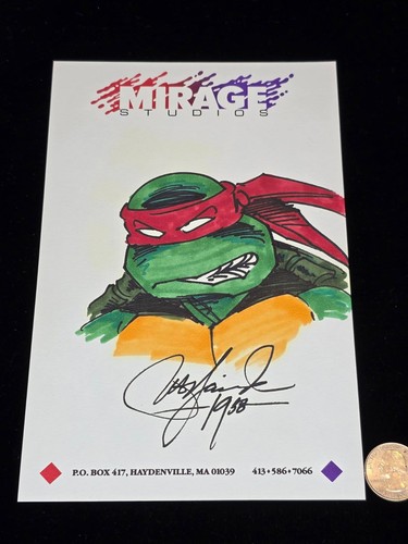TEENAGE MUTANT NINJA TURTLES ORIGINAL ART MIRAGE STUDIOS 1988 PETER ...
