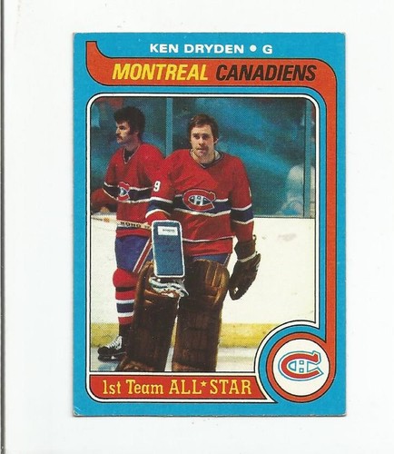 1979-80 KEN DRYDEN TOPPS HOCKEY CARD #150 "NICE GRADE CARD" | eBay