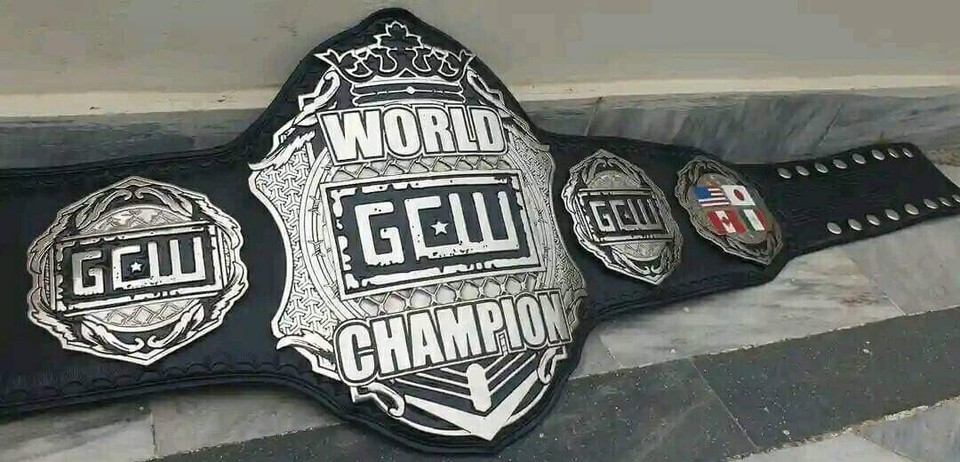 GCW World Championship Title Belt Adult Size 4mm BRASS | eBay