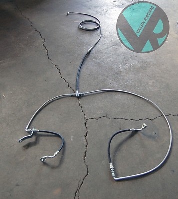 Stainless Complete Rear Brake Line Replacement Kit For 99-02 GMC sierra ...