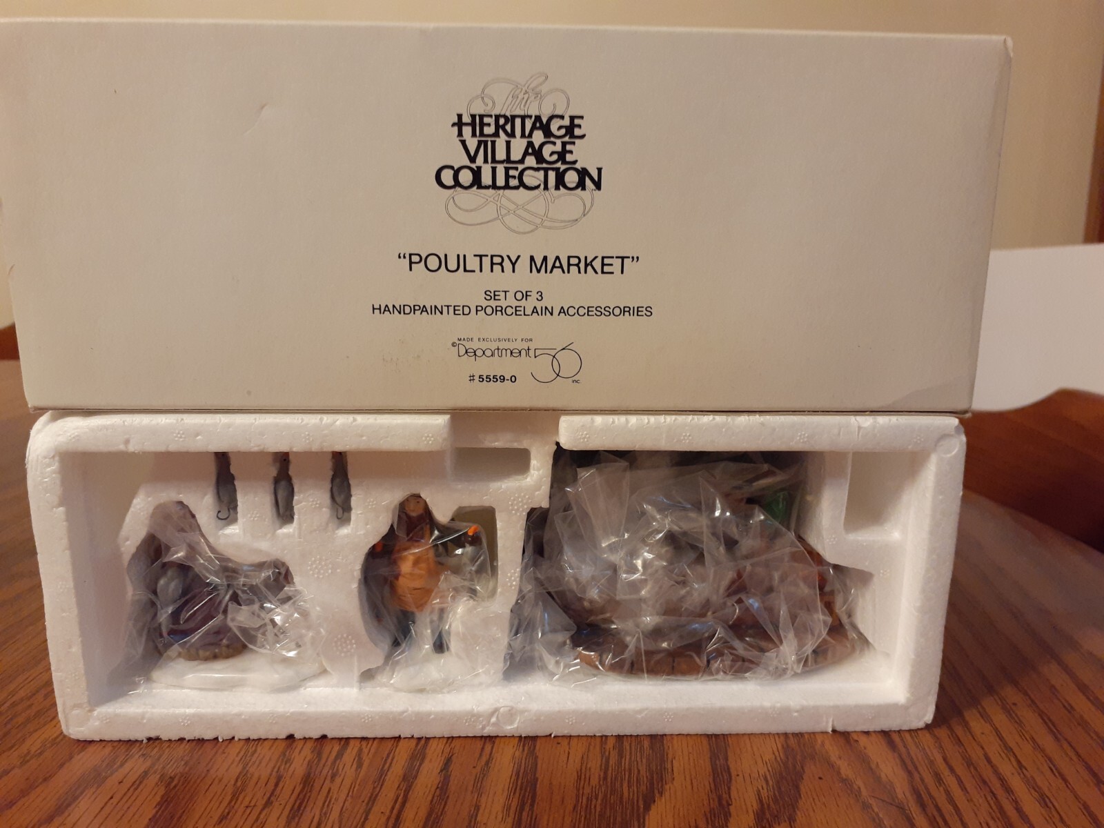 Department 56 Heritage Village " Poultry Market " set of 3 5559-0 | eBay