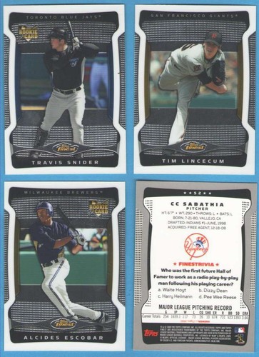 2009 Finest (1-150) - SEATTLE MARINERS Team Set | eBay