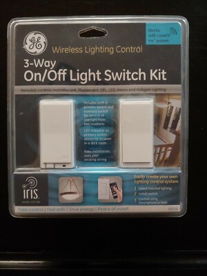 GE Wireless Lighting Control 3-Way On/Off Light Switch Kit | eBay