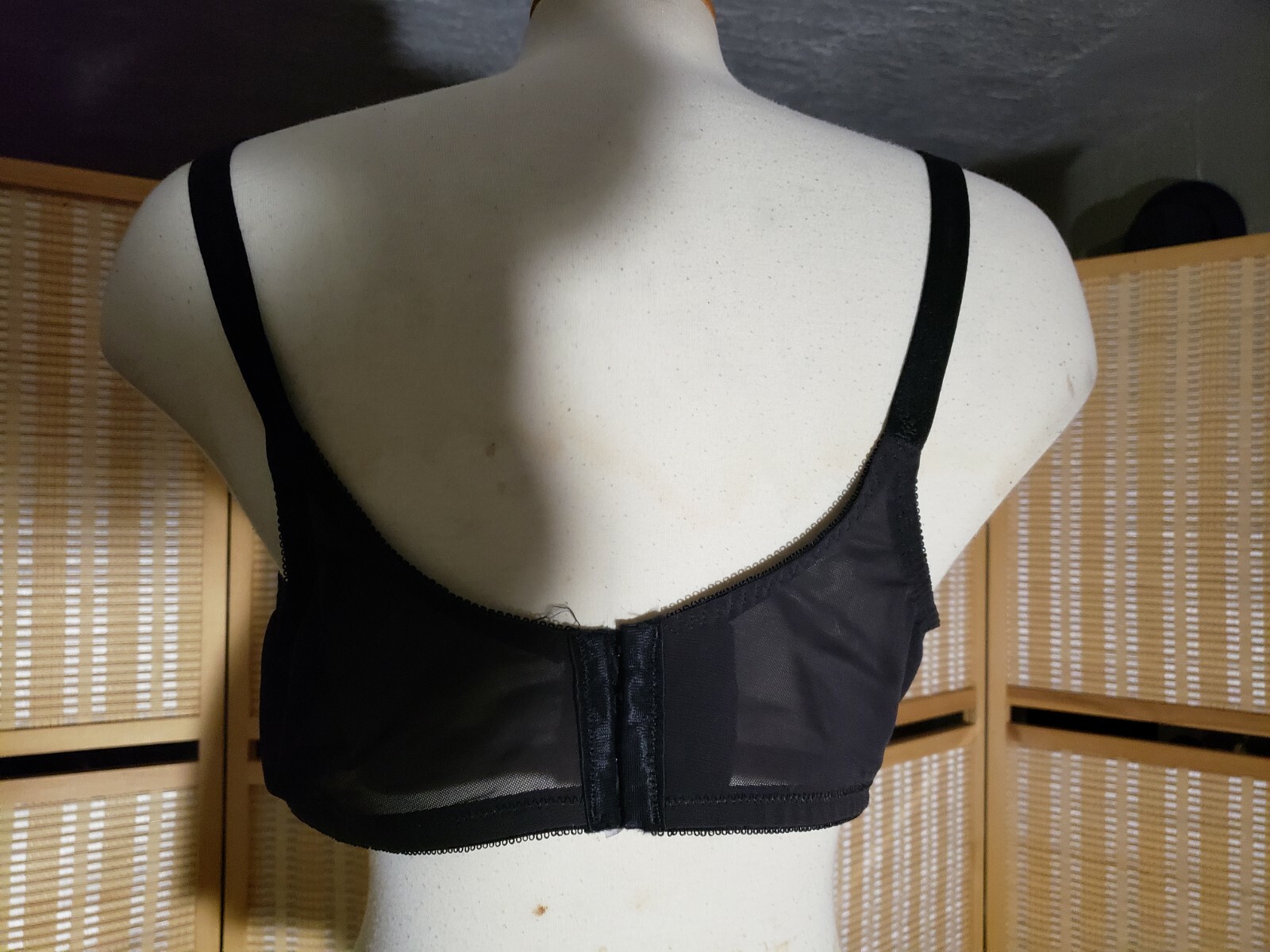 Bali Women's mesh lace hook Closure underwire Bra 42C black | eBay