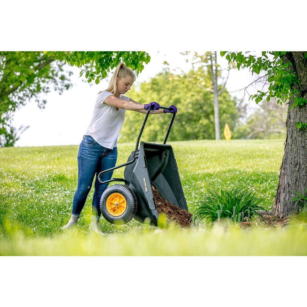 Dump Cub Cart 7 cu. ft. Heavy Duty High Impact Polyethylene Tub 400 lb ...