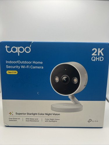TP-Link Tapo 2K QHD Security Camera, Indoor/Outdoor, 1440p Video, Color ...