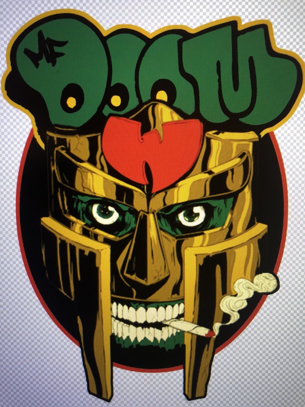 MF DOOM Vinyl Decal Sticker 6.6” Tall X 5” Wide (WU-TANG, Operation ...
