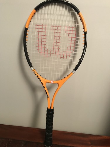 Wilson Titanium 3 Tennis Racquet Soft Shock 4 1/2” Grip Orange Black | eBay