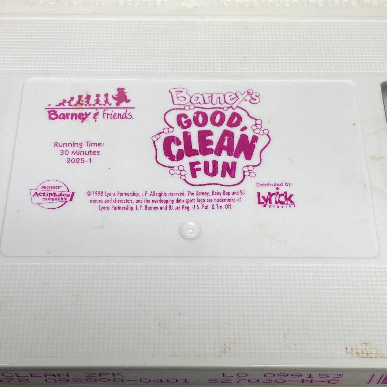 Barney & Friends Good Clean Fun VHS 1998 Video Tape PBS Kids RARE ...