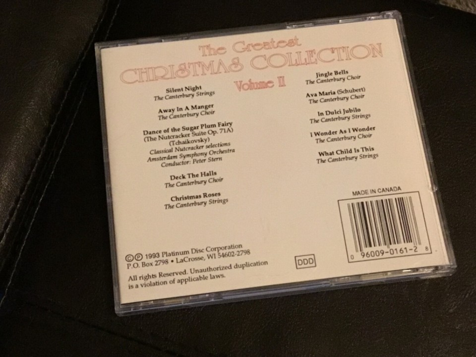 The Greatest Christmas Collection Volume II Vol 2 1993 cd10353 | eBay