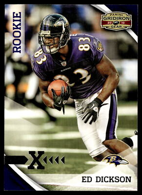2010 Panini Gridiron Gear Ed Dickson #189 SN250 Baltimore Ravens | eBay