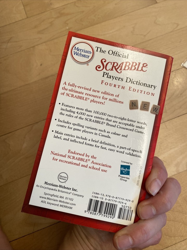 The Official Scrabble Players Dictionary by Merriam-Webster Editors ...
