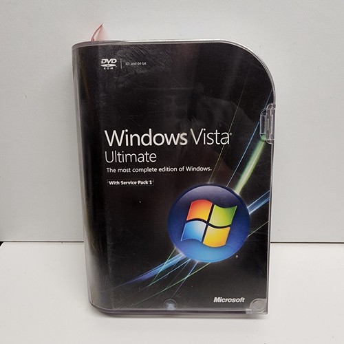 Microsoft Windows Vista Ultimate Sealed 32 64 Bit Service Pack 1 Full ...