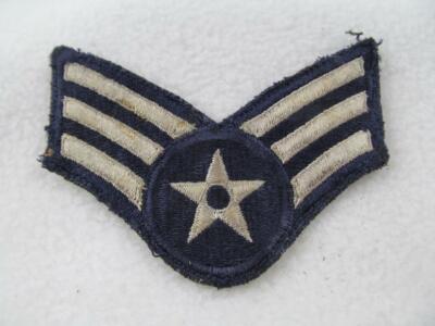 WWII US Air Force Senior Airman Patch Chevron Blue/Silver 3 Stripes 1 ...