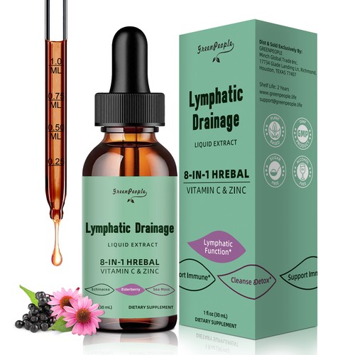 10 in 1 Lymphatic Drainage Drops - Lymph Detox Cleanse For Immune ...