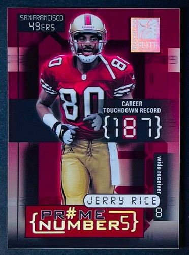 2001 DONRUSS ELITE PRIME NUMBERS #7B - JERRY RICE - (#/80) | eBay