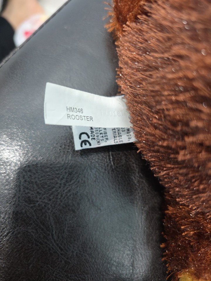 Webkinz Rooster Plush Brown Bird No Code Ganz Red Brown Stuffed Animal ...