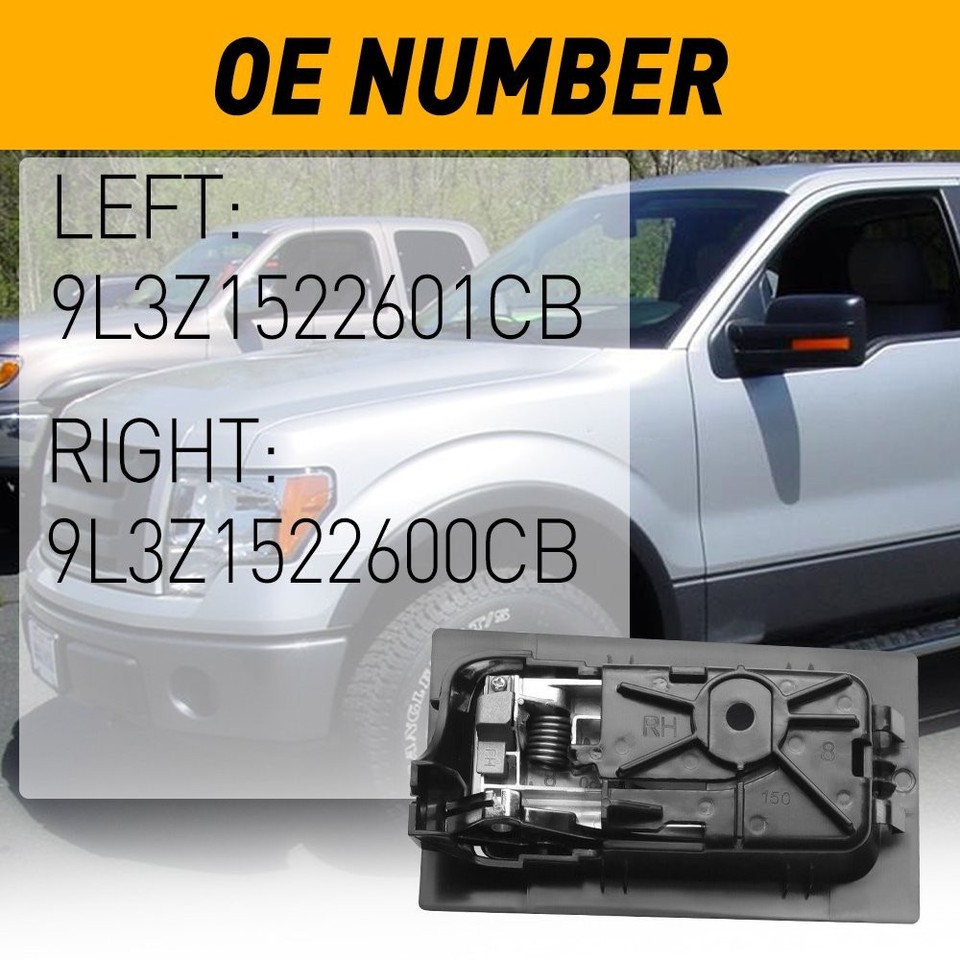 4x Door Handle Inner For 09-2014 Ford F-150 Front + Rear Left+Front ...