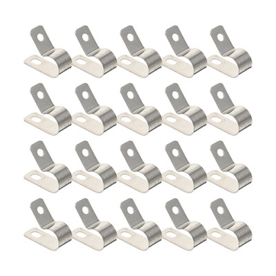 2 Pieces Cable Fasteners Type Clamp Metal Stainless Steel Wire Clips ...