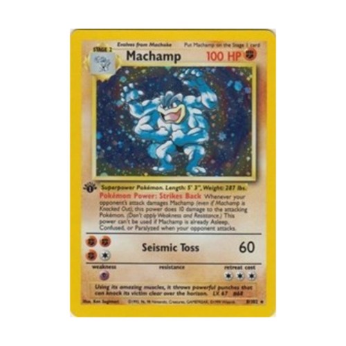 Pokemon Deck Exclusi Machamp (Base Set - 1st Ed revised with Shadowed ...