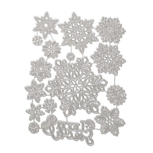 Christmas Snowflakes Metal Cutting Dies Stencil DIY Scrapbooking Album ...