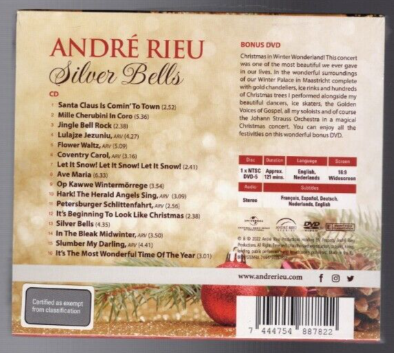 Andre Rieu & His Johann Strauss Orchestra - Silver Bell - CD & DVD (New ...