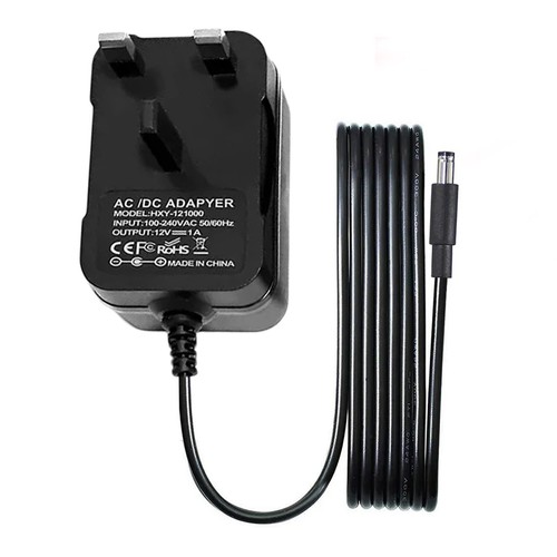 AC/DC 12V 1A 1000mA 100-240V AC 50/60Hz UK POWER SUPPLY ADAPTER CHARGER ...