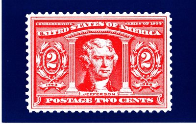Thomas Jefferson Bicentennial 2 Cents Stamp Postcard | eBay